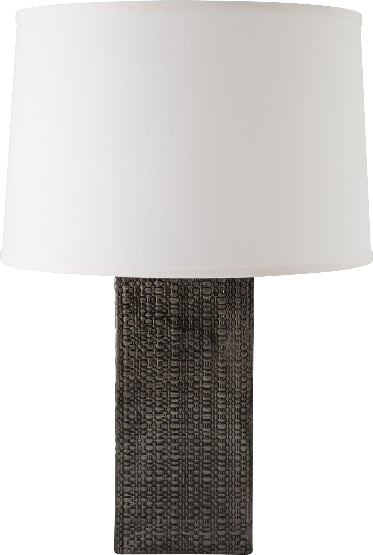 RiverCeramic Linen Textured White Wash Suede Table Lamp - #13W61 ...