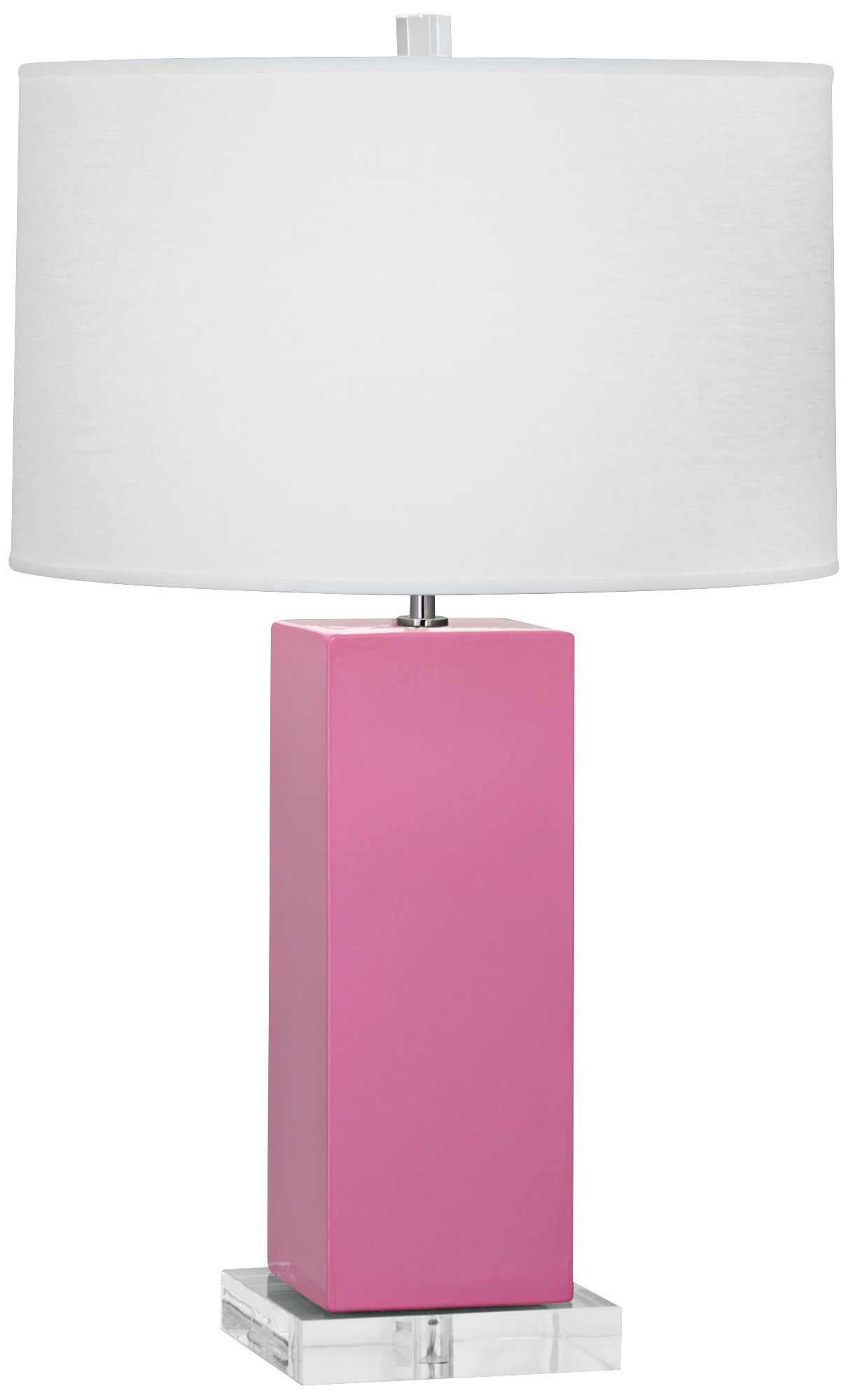 Robert Abbey Harvey Schiaparelli Pink Ceramic Table Lamp - #3P270 ...