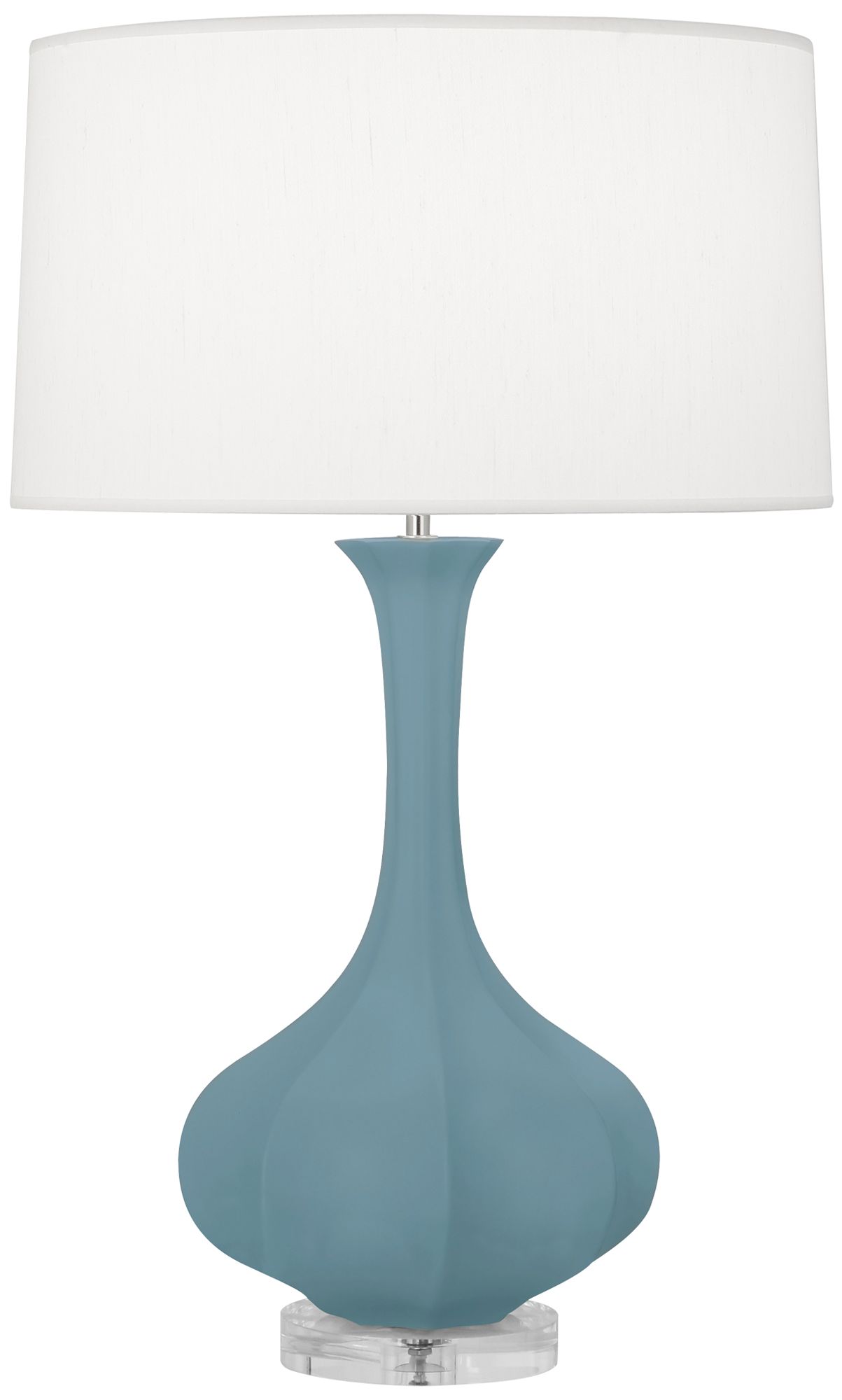 Robert Abbey Pike 32 3/4" Matte Steel Blue Modern Ceramic Table Lamp ...