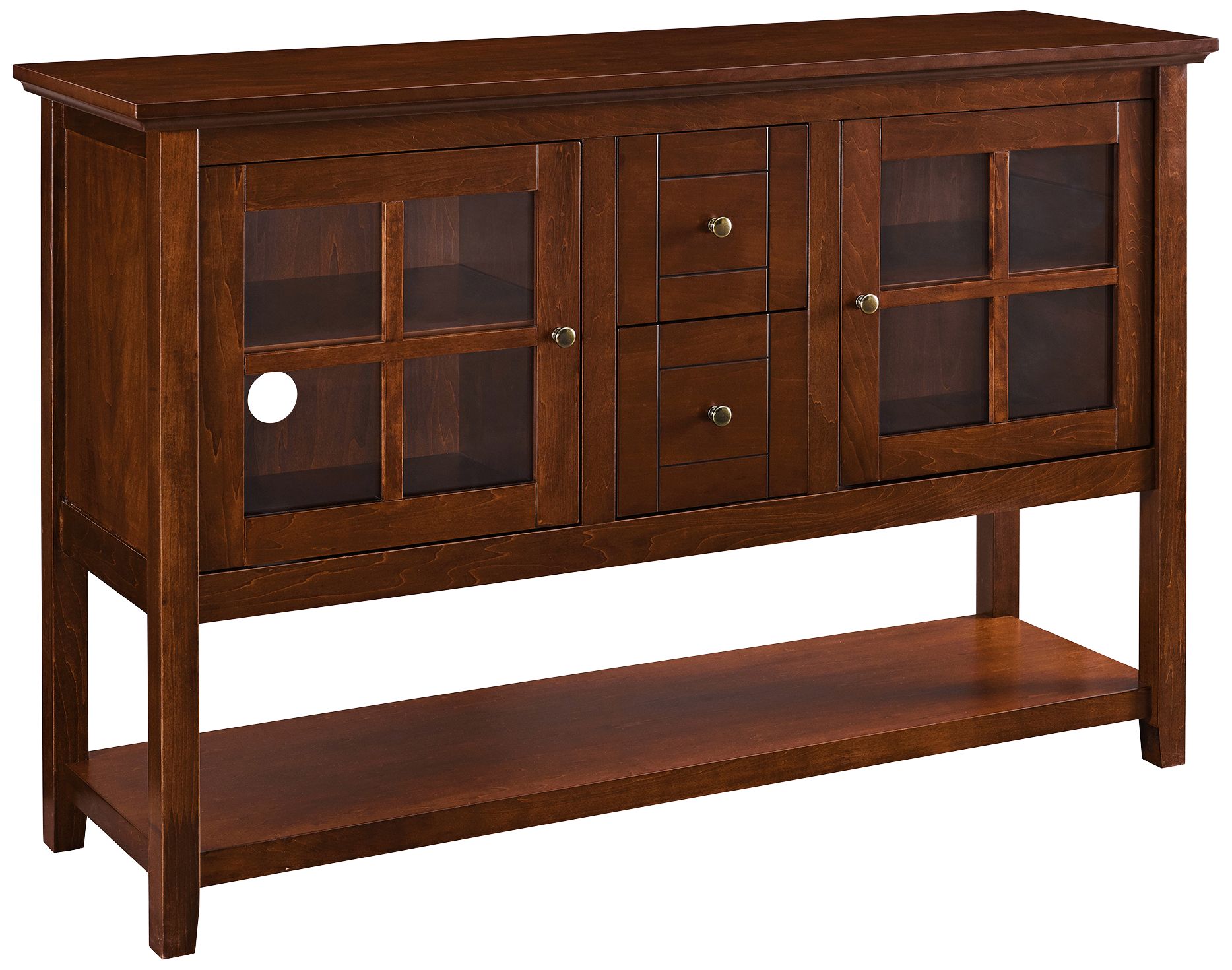 Robson 52" Wide Walnut Wood 2-Drawer TV Stand Buffet - #90M97 | Lamps Plus