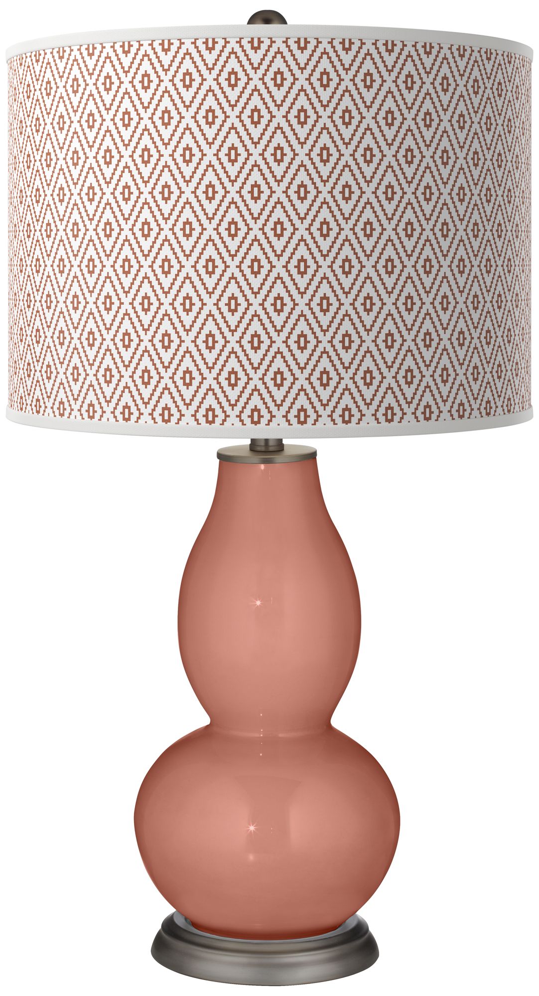 Rojo Dust Diamonds Double Gourd Table Lamp - #615H6 | Lamps Plus