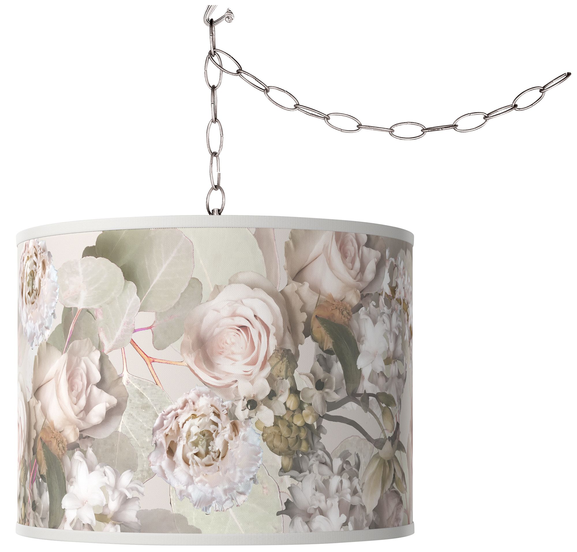 Misty Morning Giclee Glow Plug-In Swag Pendant - #034M1 | Lamps Plus