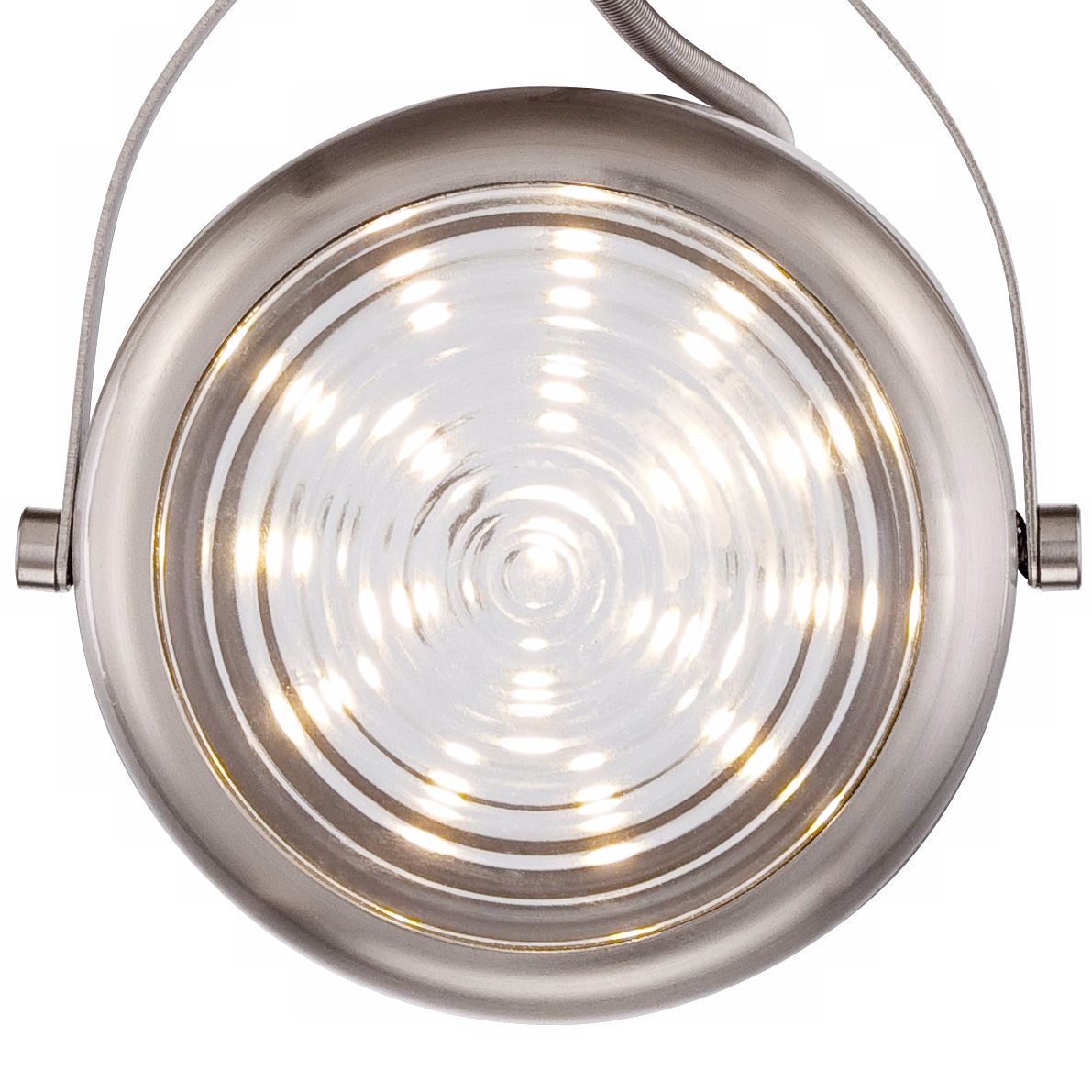 Round Back Satin Nickel LED Adjustable Ceiling Fixture - #2P027 | Lamps ...