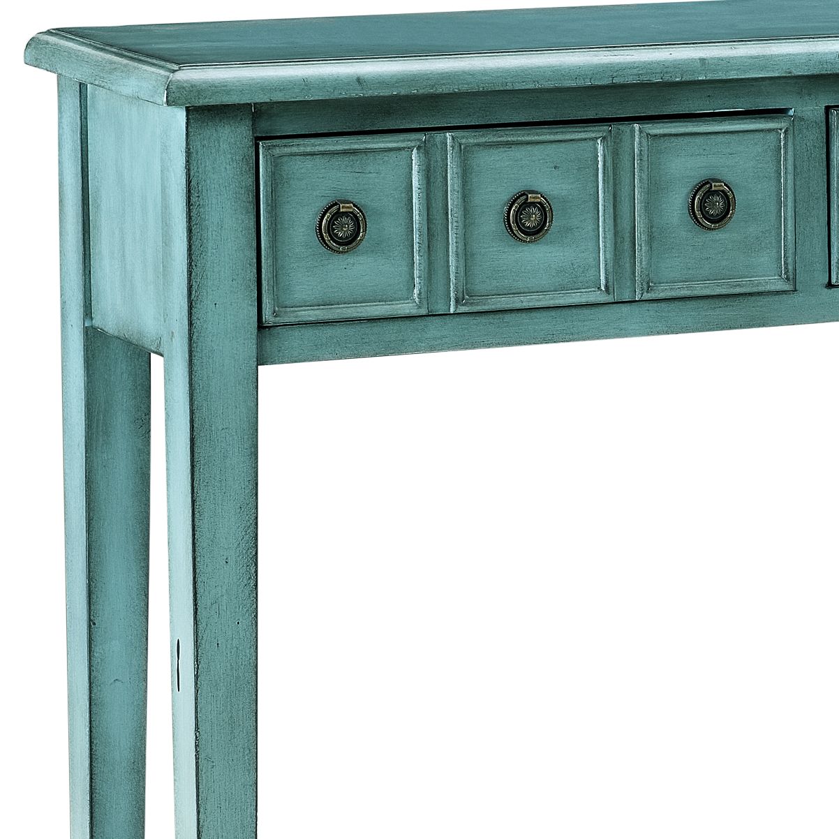 Sadie 60" Wide Large Teal 4-Drawer Console Table - #166N0 | Lamps Plus