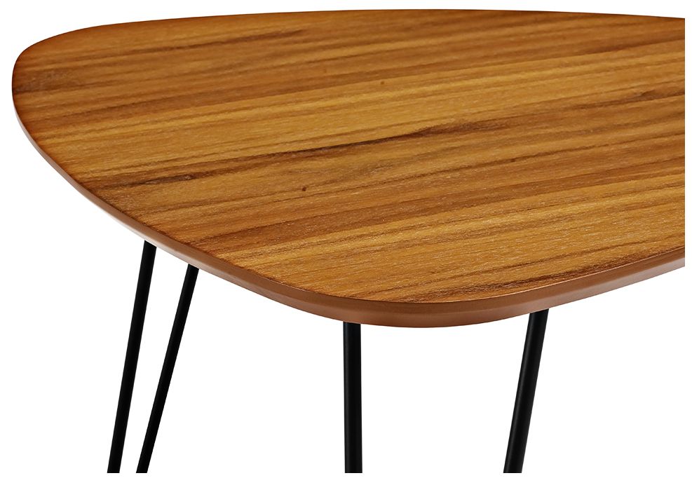 Salish Walnut Wood 2-Piece Modern Nesting Coffee Table Set - #24W38 ...