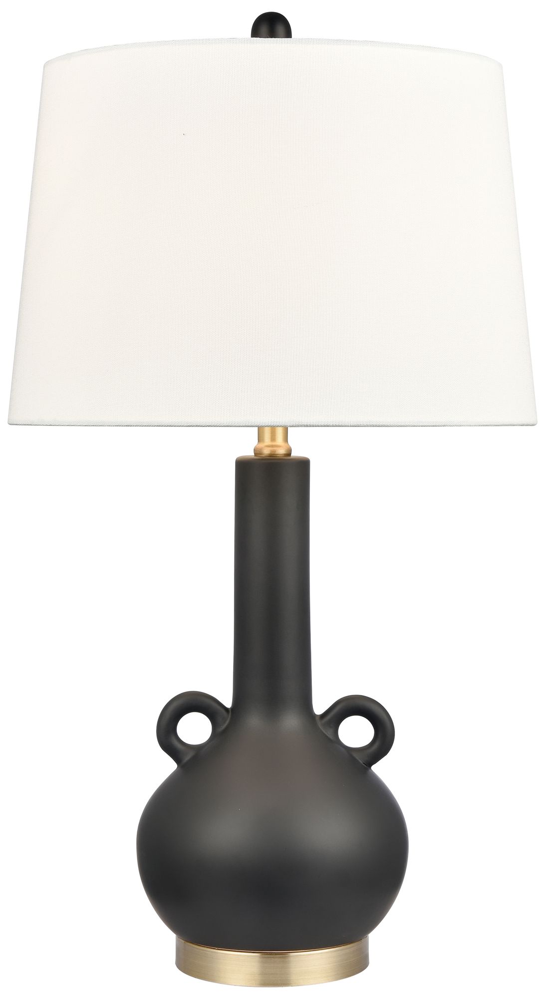 Sanderson 27" High 1-Light Table Lamp - Matte Black - #797C9 | Lamps Plus