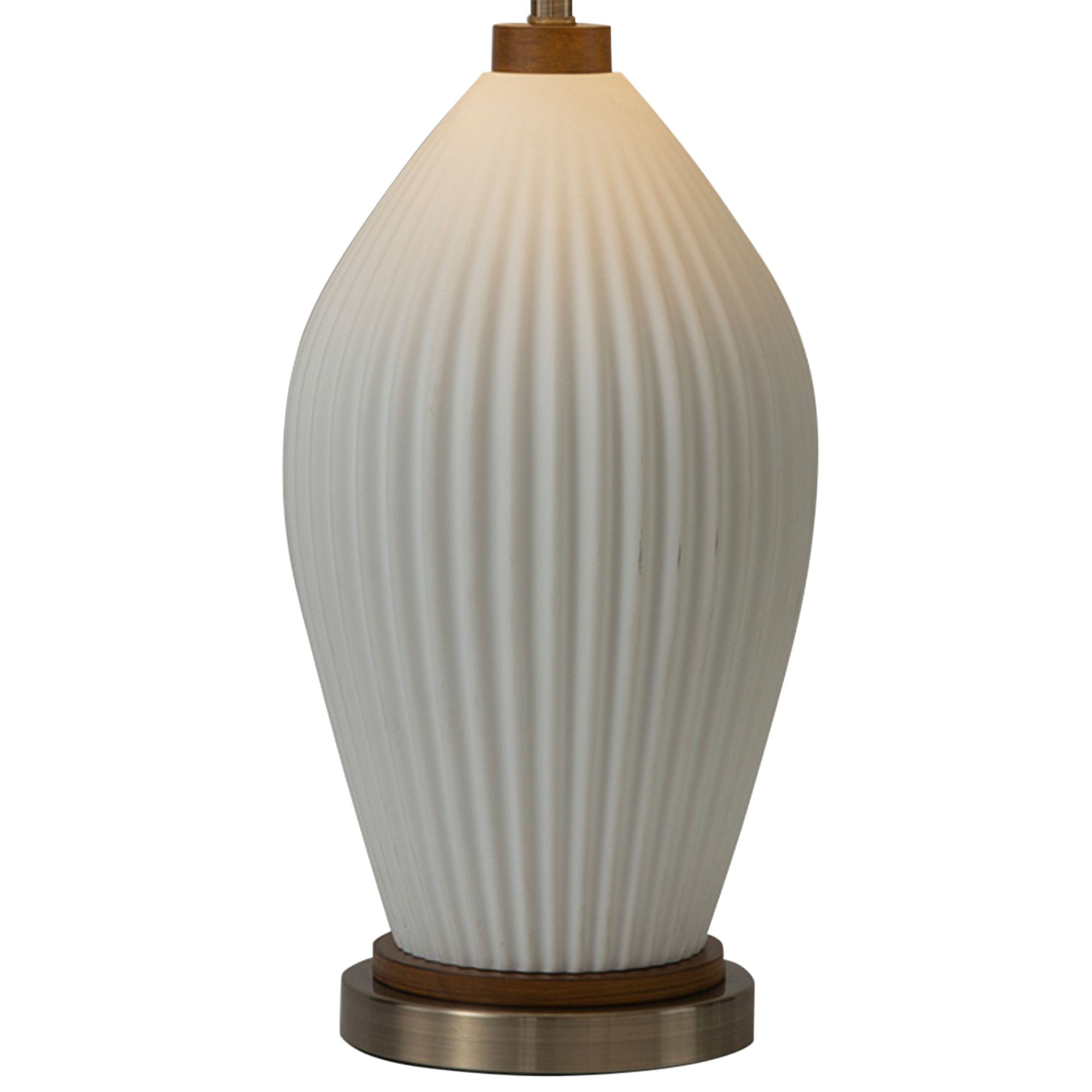 Santa Clara White Porcelain Table Lamp with LED Nightlight - #146Y2 ...