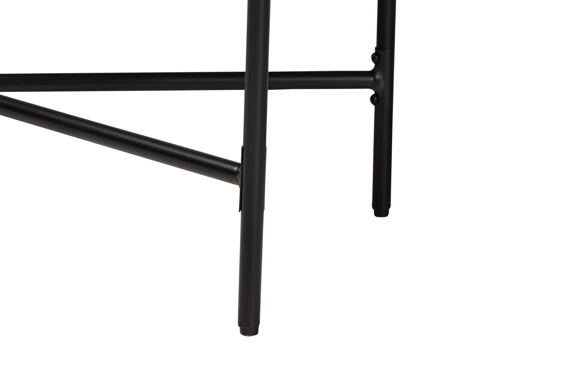 Savion 39 1/2"W Walnut Brown Wood Black Metal Console Table - #3537C ...