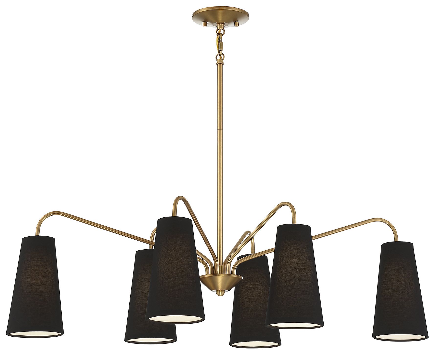 Savoy House Essentials Edgewood 16.13" Wide Warm Brass Linear Chandeli ...