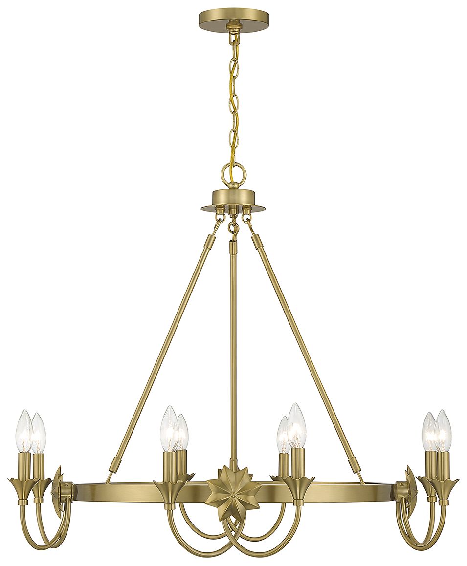 Savoy House Sullivan 32" Wide Warm Brass 8-Light Chandelier - #183E9 ...