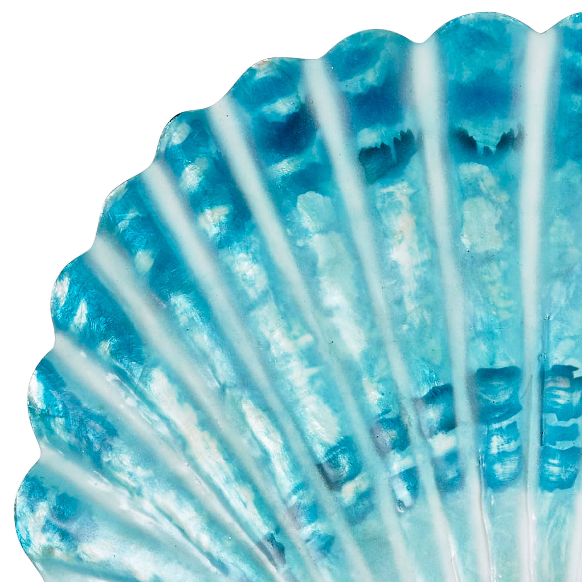 Scallop Shell 19" Wide Blue Metal Wall Decor - #503K3 | Lamps Plus