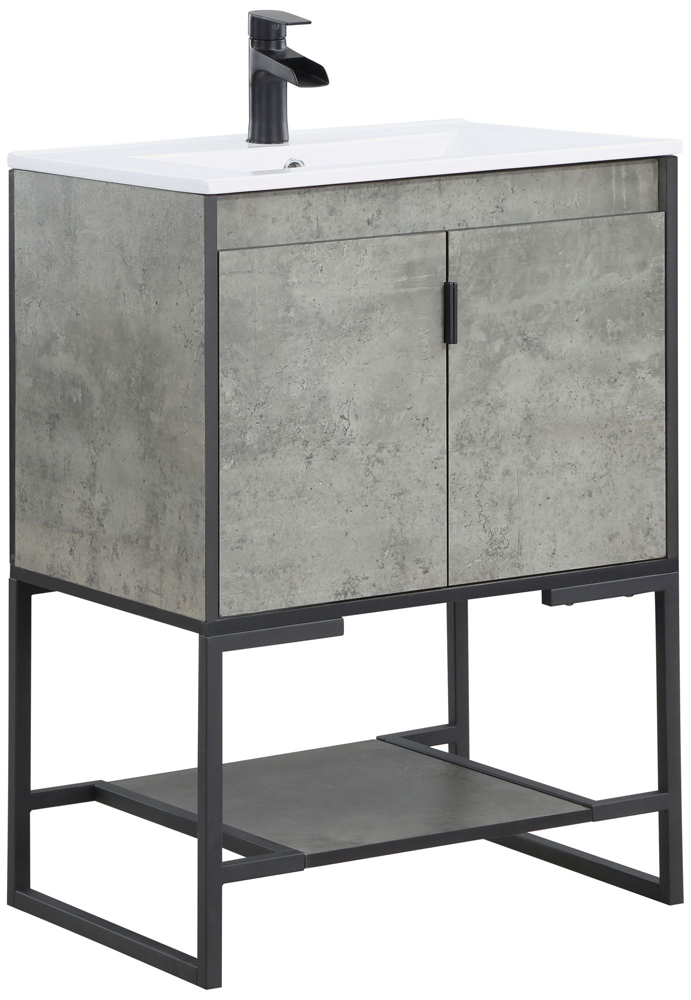 Scarsdale 24" Wide Concrete Gray Bathroom Vanity Sink - #863Y2 | Lamps Plus