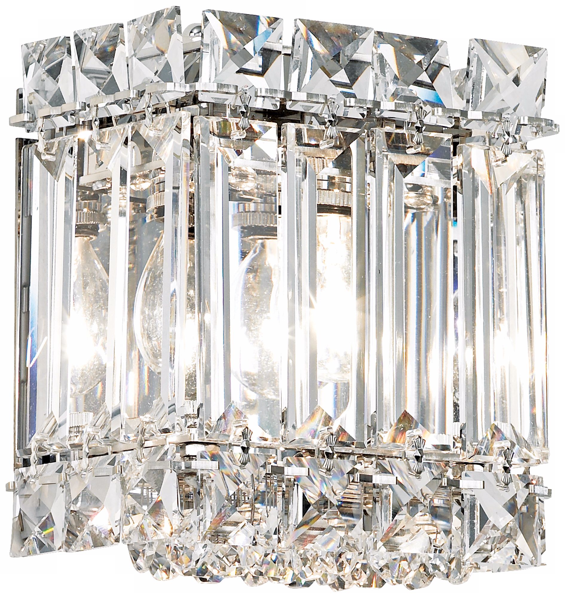Schonbek Quantum Collection 5" High Crystal Wall Sconce - #N6182 ...