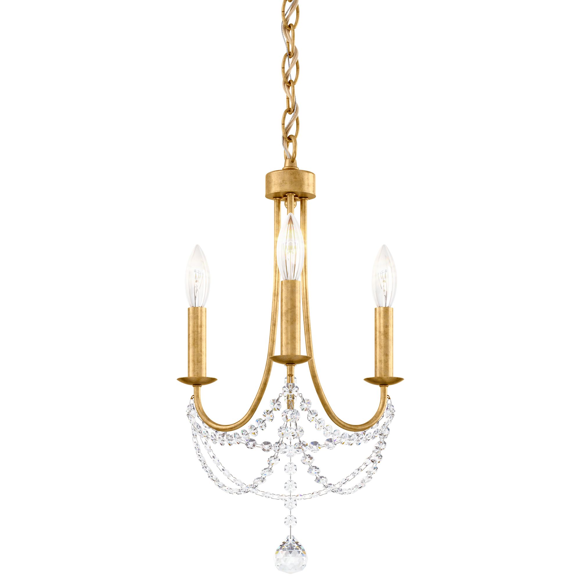 Schonbek Verdana 12" Wide Gold 3-Light Mini Pendant Light - #98K25 ...