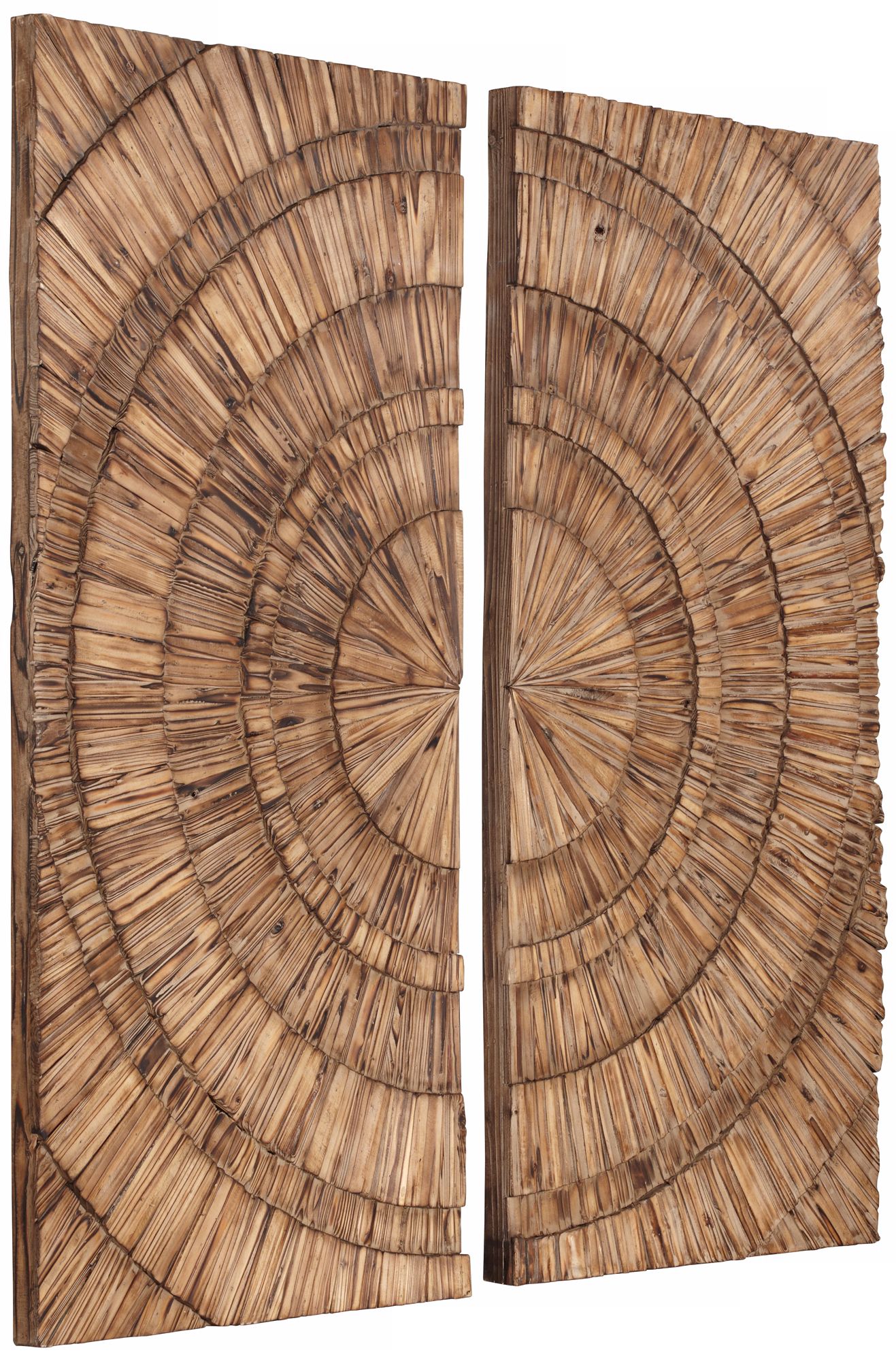 Set of 2 Lanciano Hand-Crafted Wood Uttermost Wall Art - #X1170 | Lamps ...