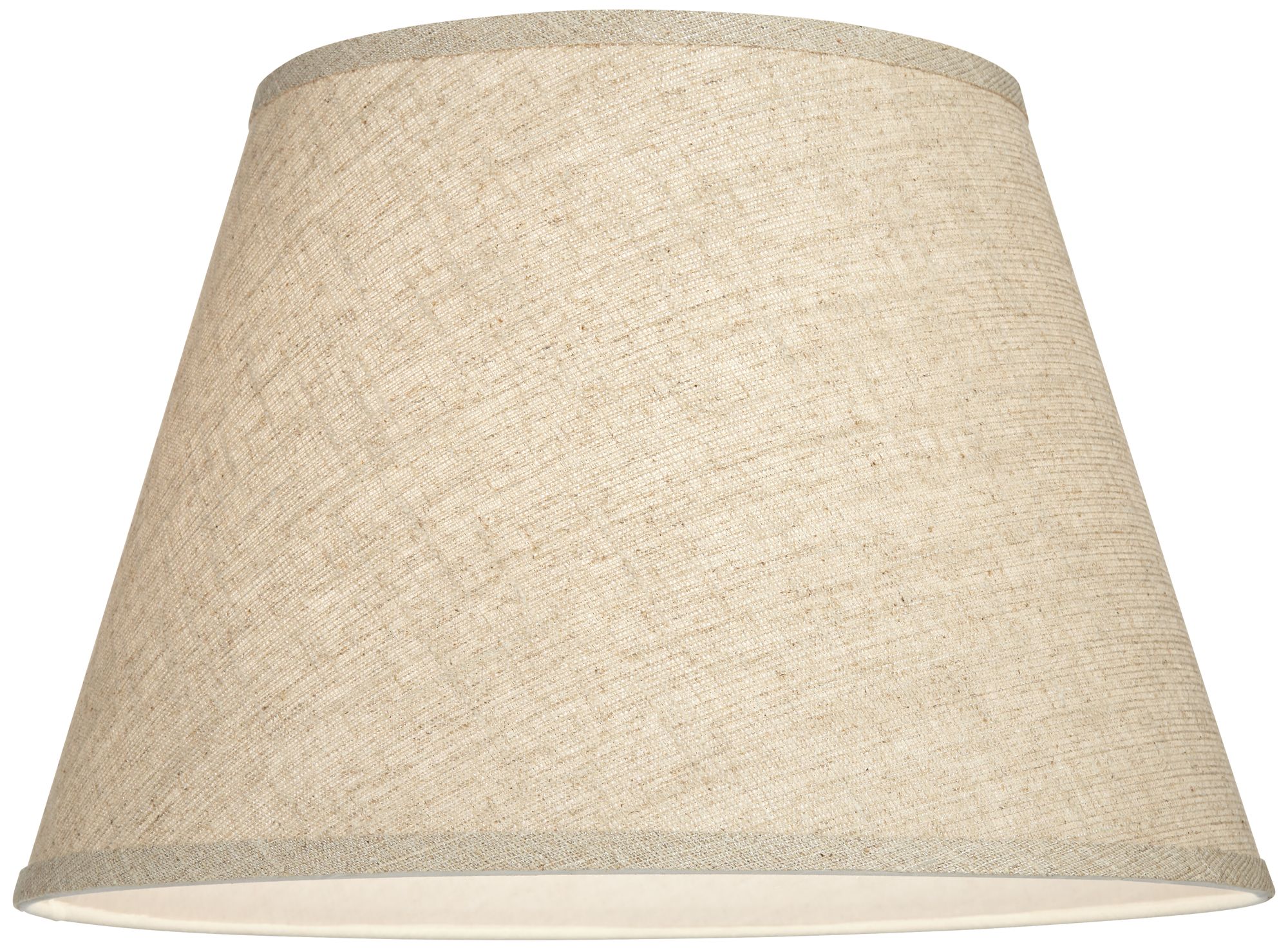 Silver Linen Cone Lamp Shade 10x16x11 (Spider) - #322Y9 | Lamps Plus