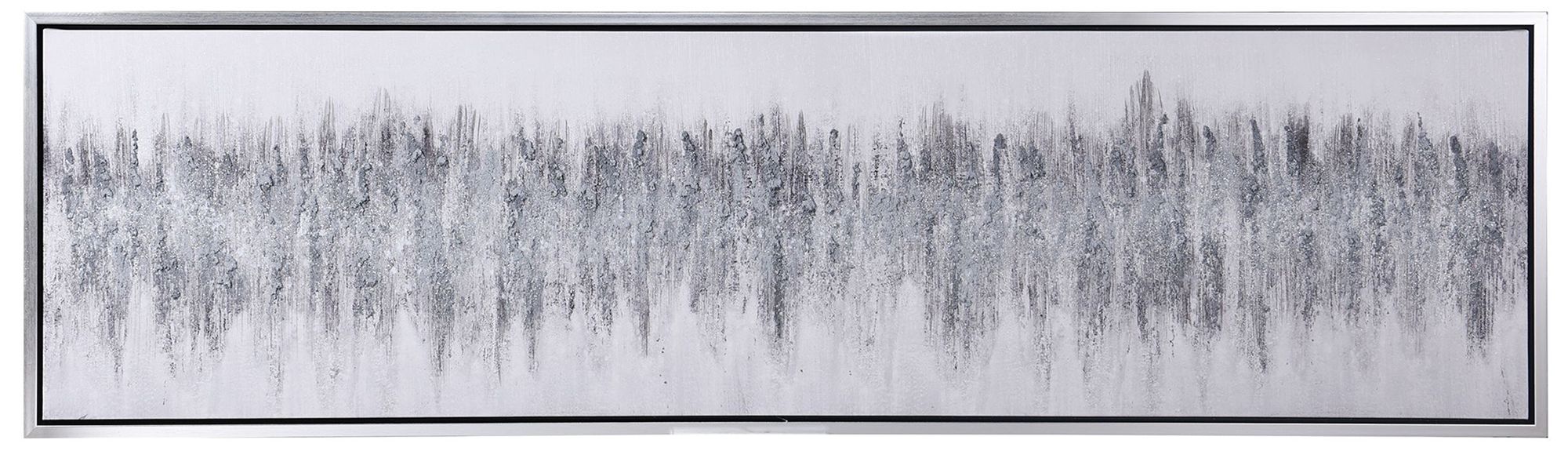 Silver Sparkle Abstract Hand Painted Framed Canvas Art - #606W4 | Lamps ...