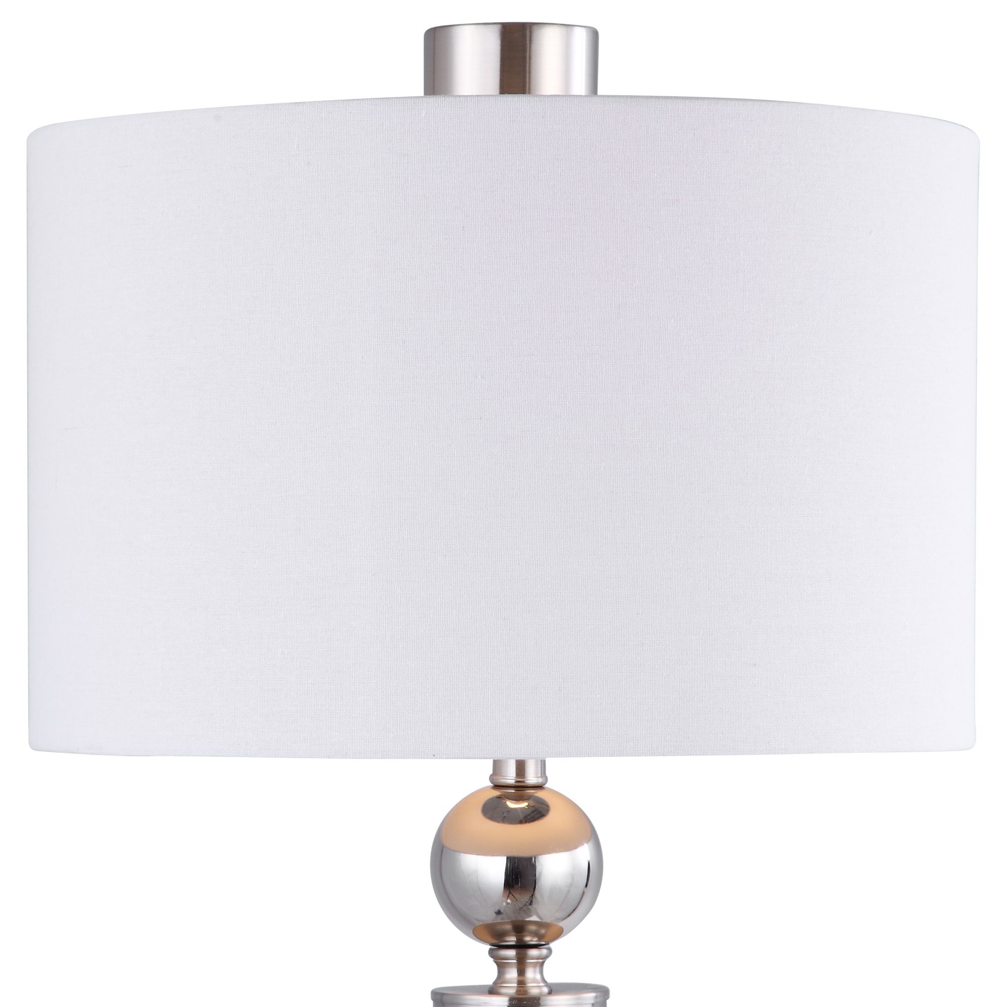 Silverton Brushed Nickel Column Metal Floor Lamp - #78V49 | Lamps Plus