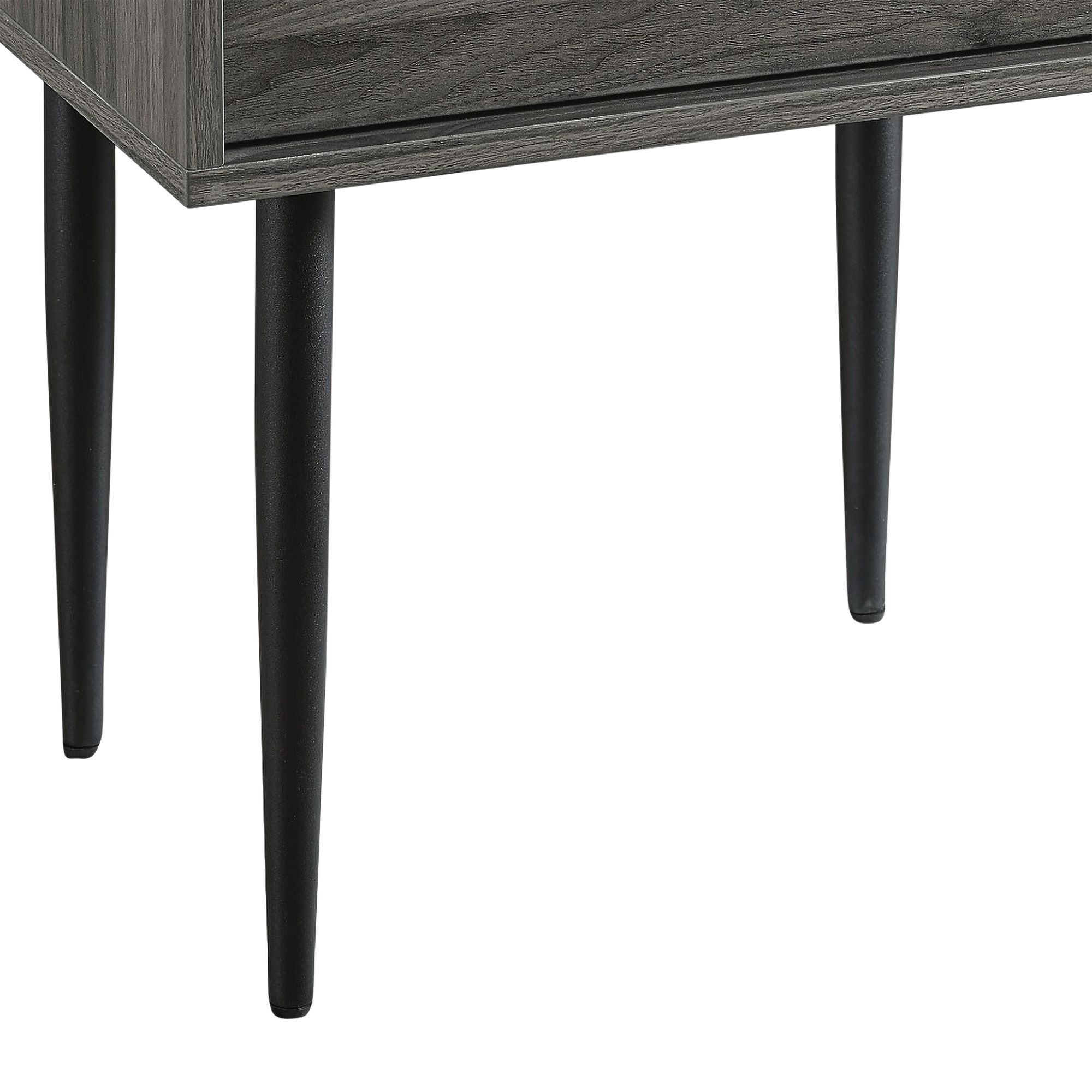 Slate Gray 20" Wide Wood 2-Drawer Modern Side Table - #96J21 | Lamps Plus