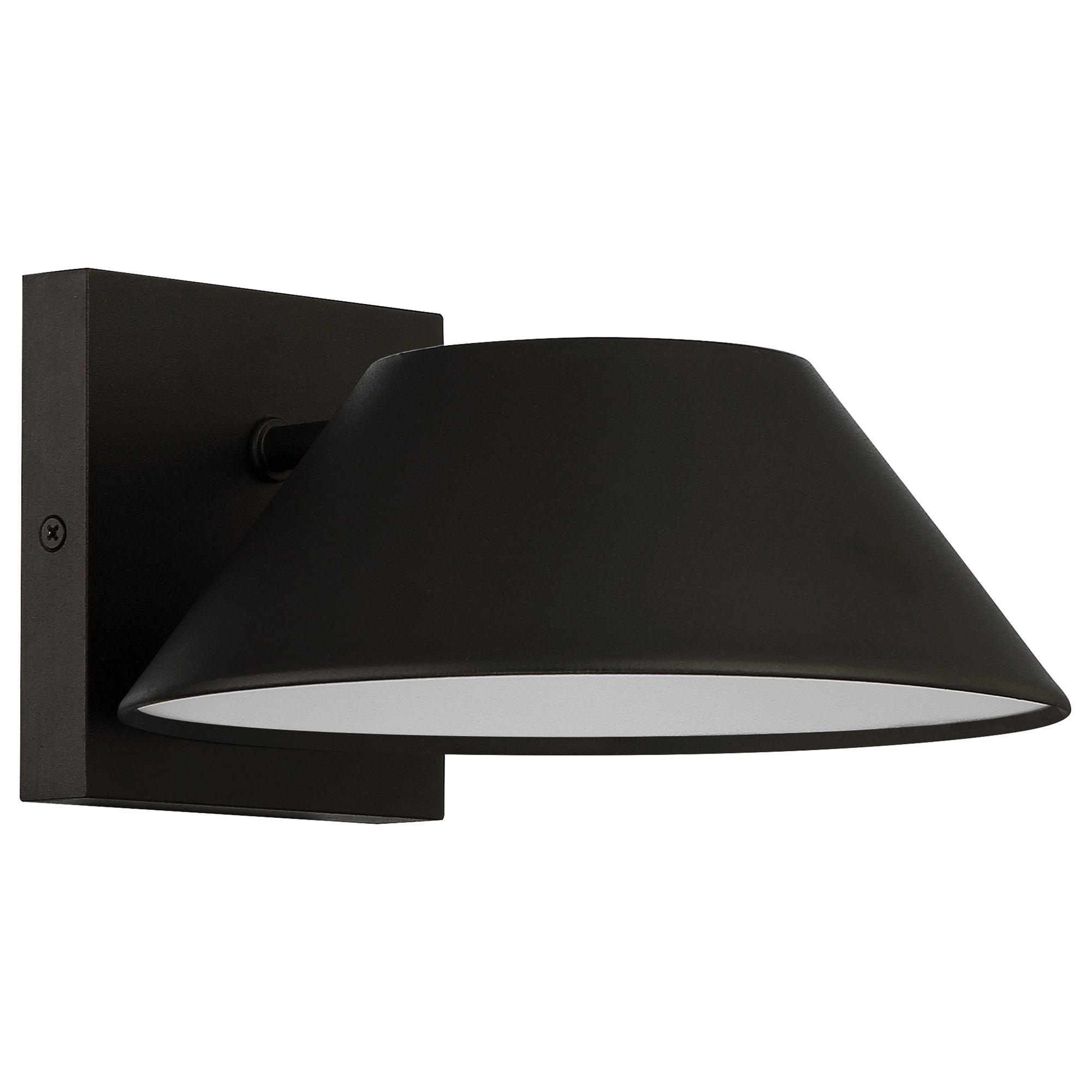 Solano Outdoor LED Wall Mount - Square Backplate - Tapered Shade ...