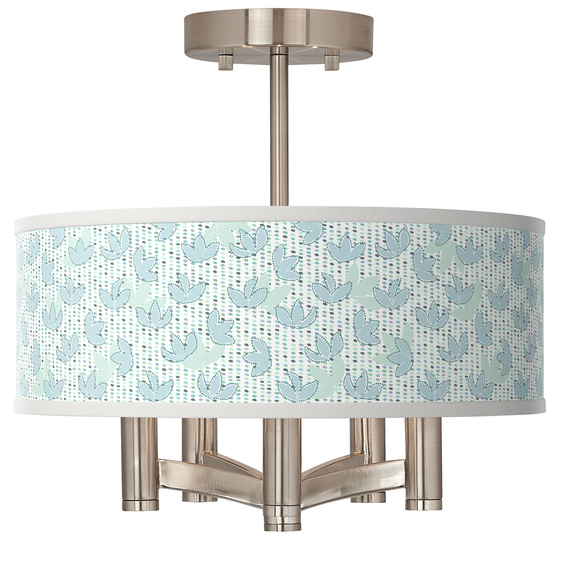 Spring Ava 5-Light Nickel Ceiling Light - #102D3 | Lamps Plus