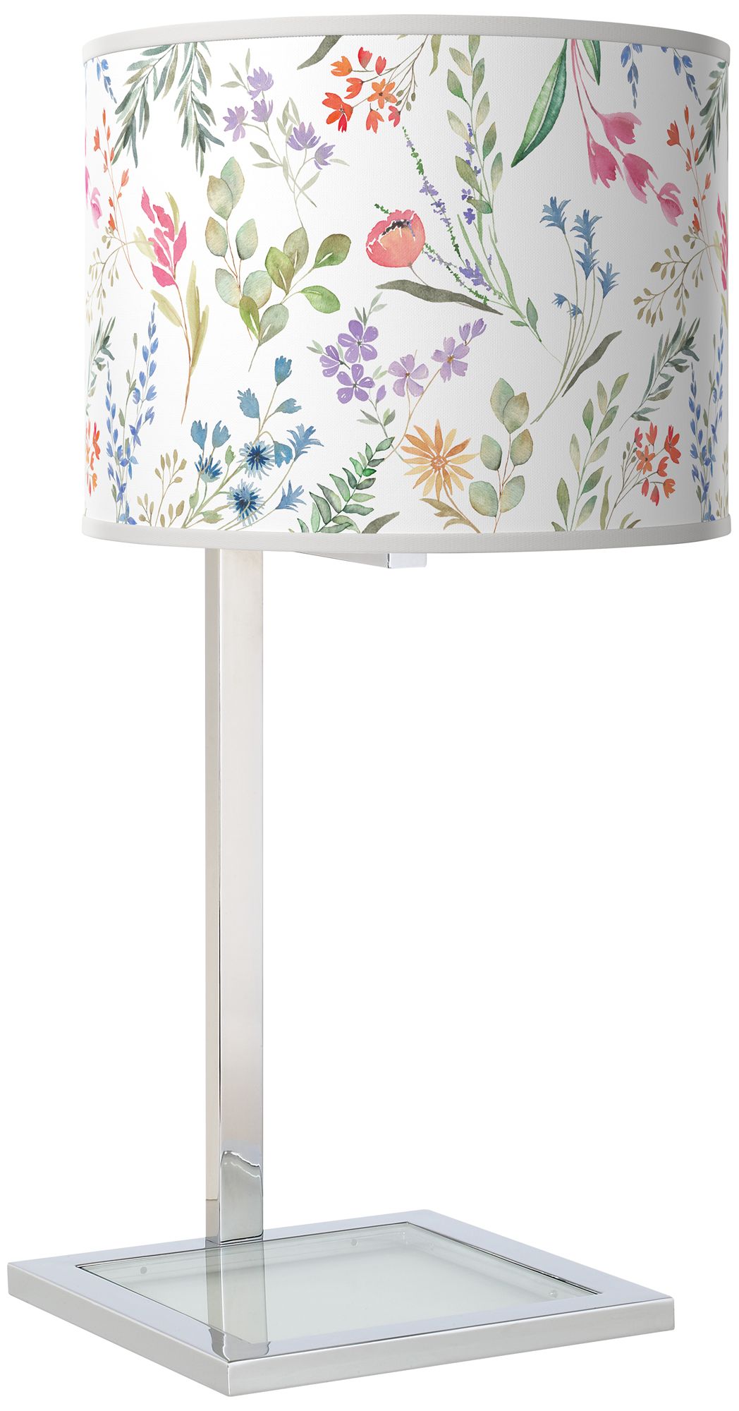 Spring's Joy Glass Inset Table Lamp - #590Y8 | Lamps Plus