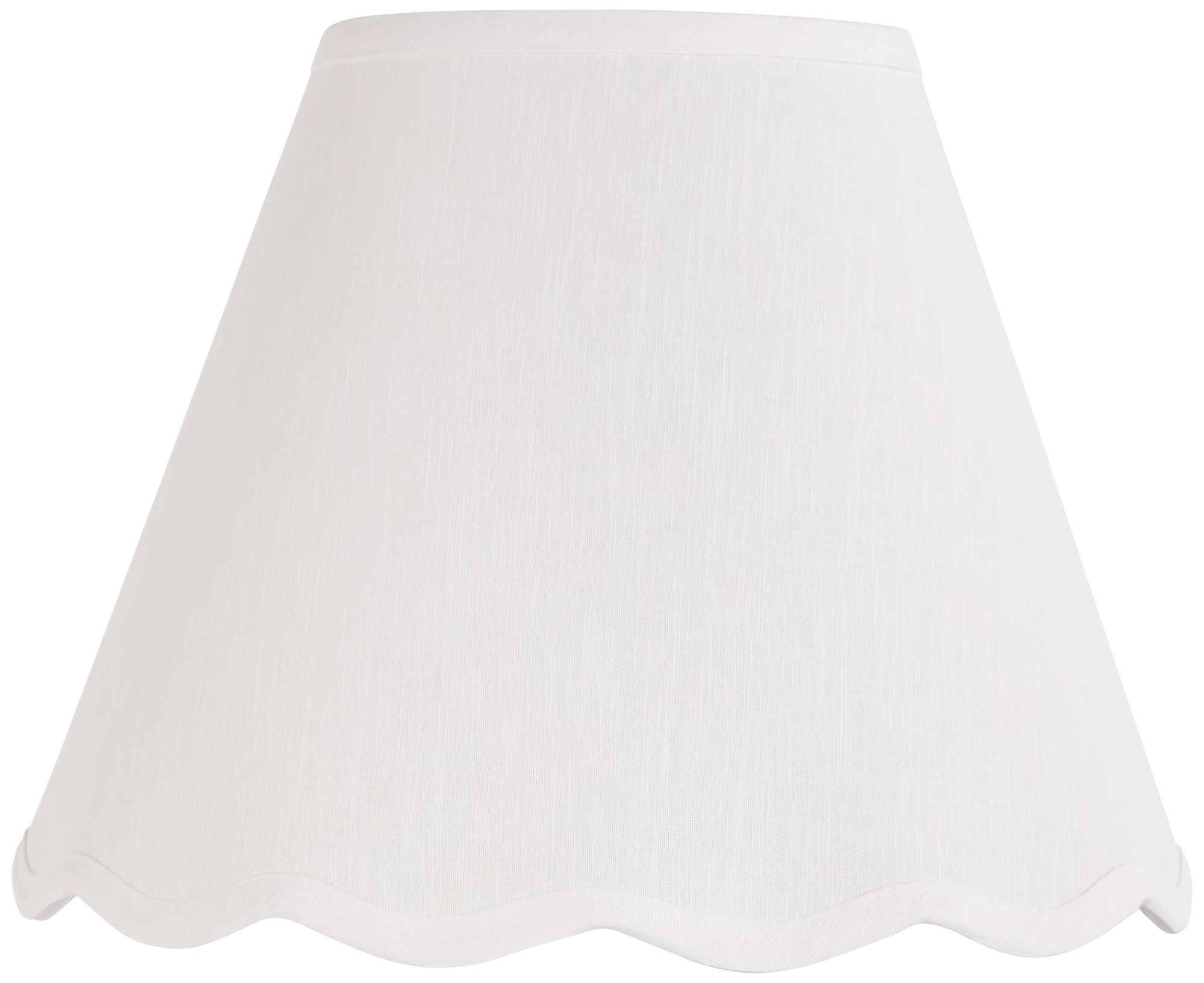 Springcrest Ivette White Scallop Empire Shade 6x12x9.5x9 (Spider ...