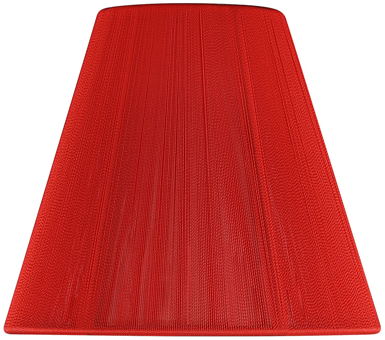 Springcrest Ravelle Red Nylon String Clip-On Empire Shade (3x6x5 ...