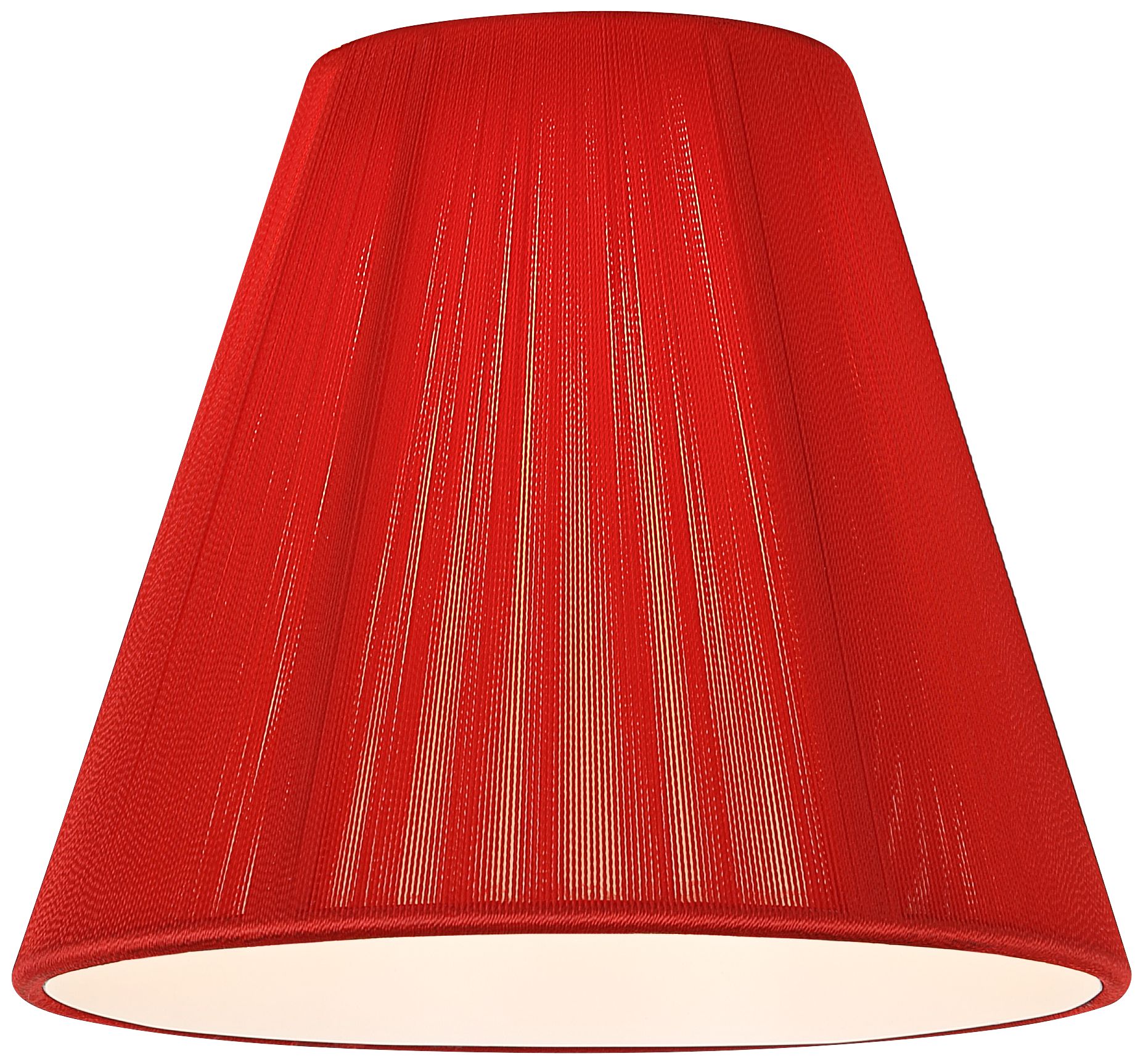 Springcrest Ravelle Red Nylon String Clip-On Empire Shade (3x6x5 ...