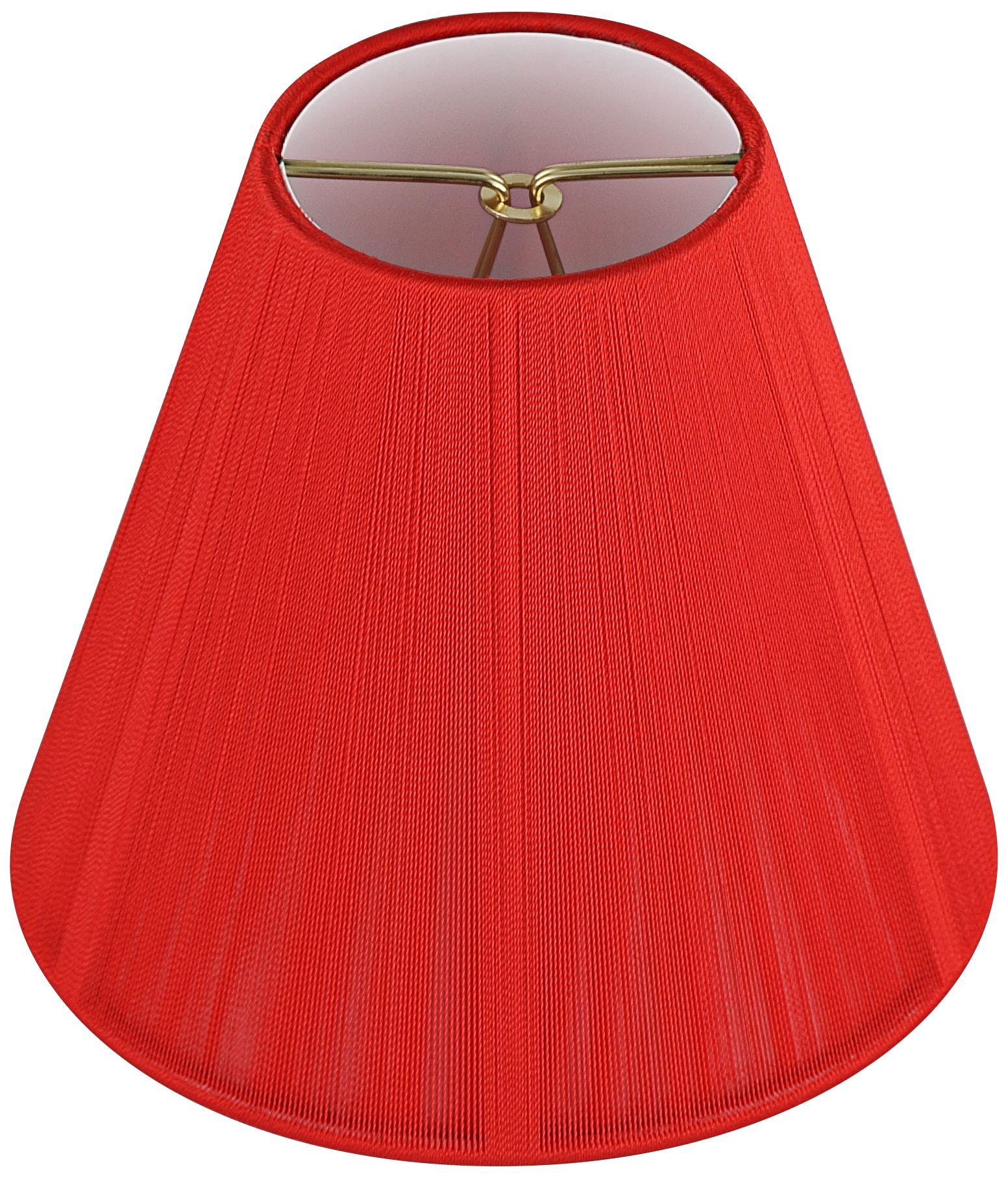 Springcrest Ravelle Red Nylon String Clip-On Empire Shade (3x6x5 ...