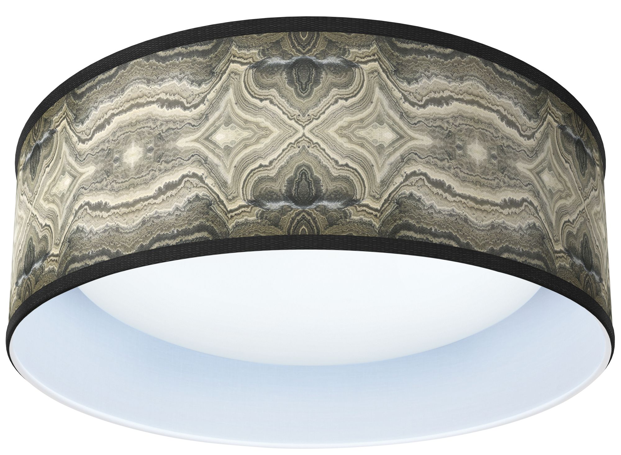 Marble Jewel Pattern 16" Wide Modern Round LED Ceiling Light - #537D2 ...