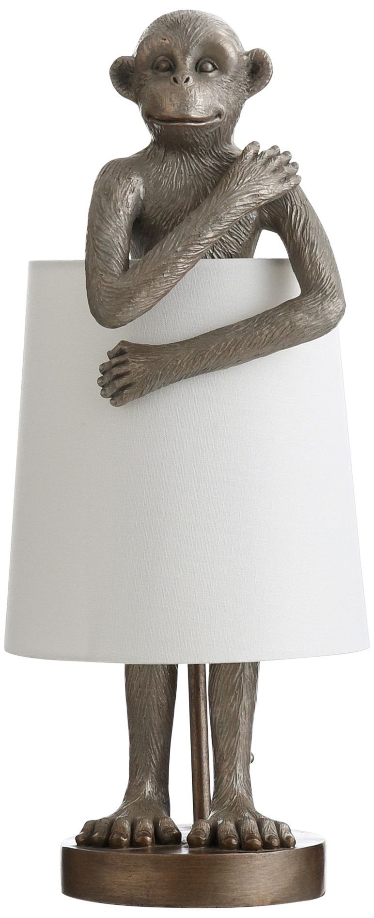 Standing Monkey Antique Brass Accent Table Lamp - #99N49 | Lamps Plus