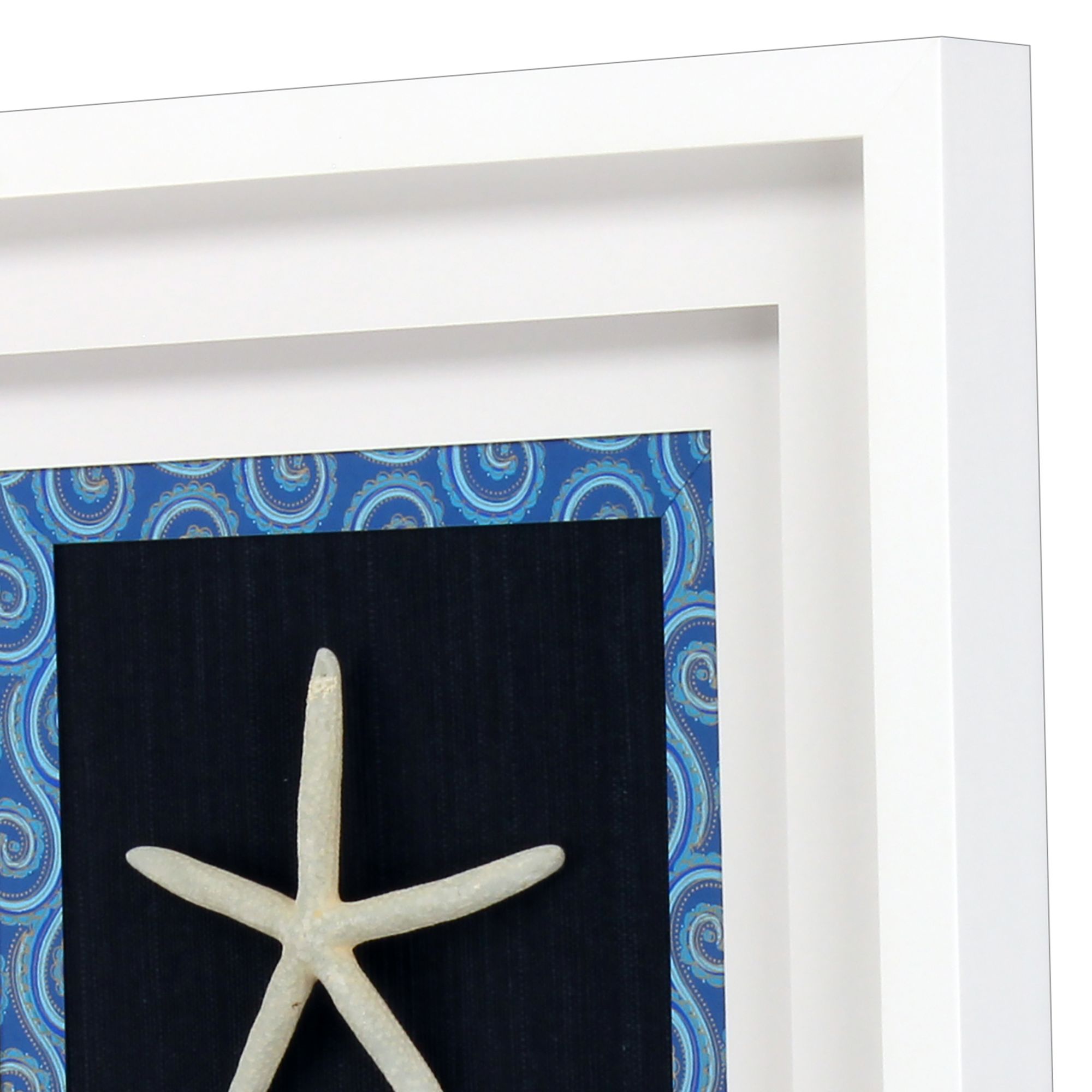Starfish II 22" Square Framed Wall Art - #860D8 | Lamps Plus