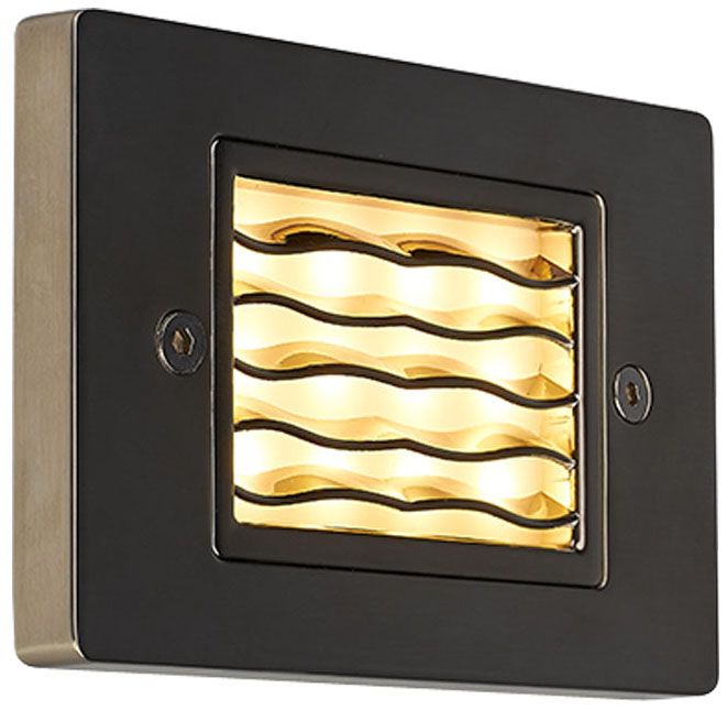 Step 4 3/4"W Horizontal Wave 3000K LED Outdoor Step Light - #23H71 ...