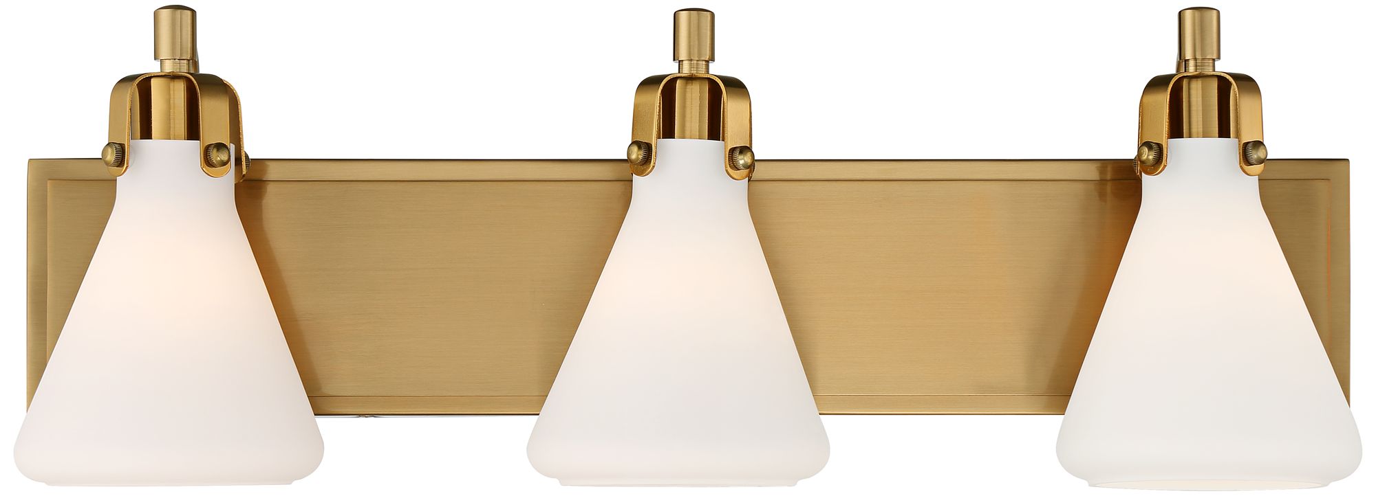 Stiffel Cindy 24" Wide Warm Brass 3-Light Bath Light - #84H68 | Lamps Plus