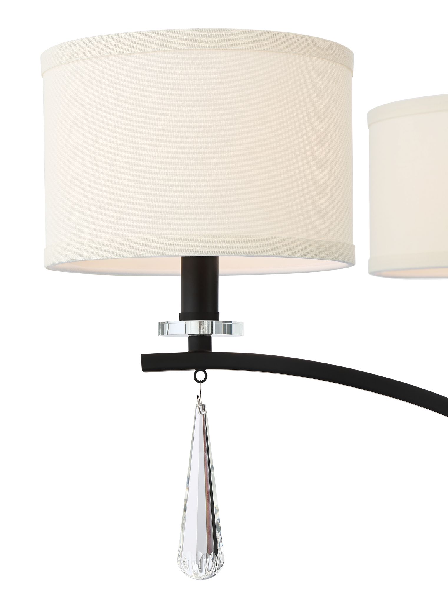 Stiffel Quintana 30 1/2" Wide Black 9-Light Shade Chandelier - #99R04 ...