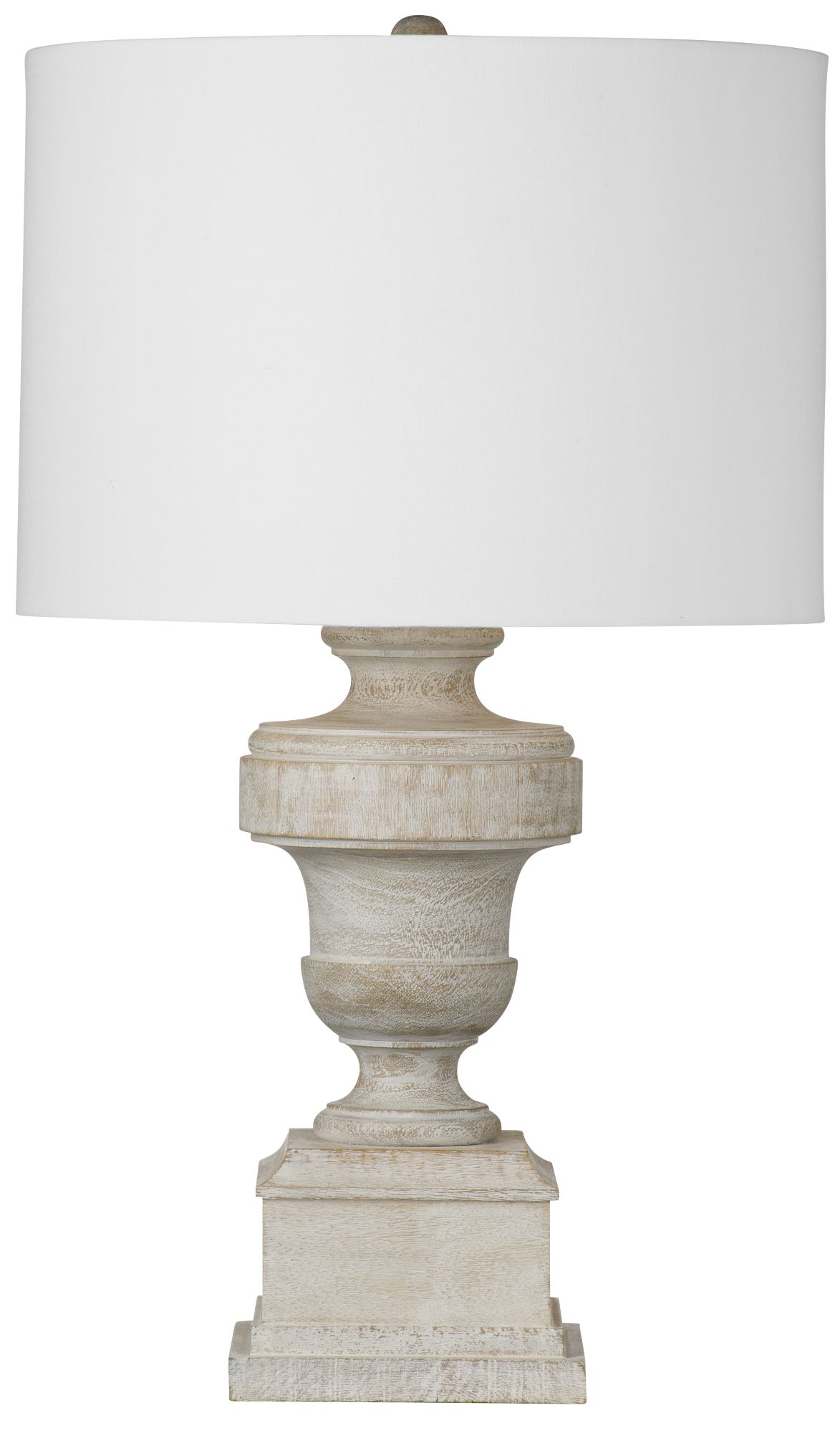 Stuttgrat 27" Traditional Styled White Table Lamp - #950G9 | Lamps Plus