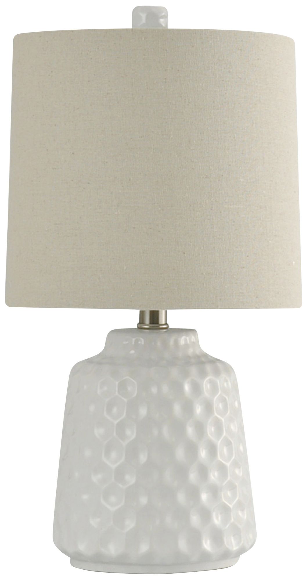 Stylecraft 19" High Dimpled White Glaze Ceramic Accent Lamp - #831N3 ...