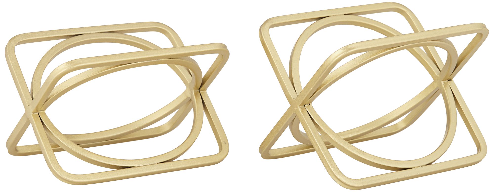 Suffolk Gold Metal Decorative Objects Set of 2 - #081W1 | Lamps Plus