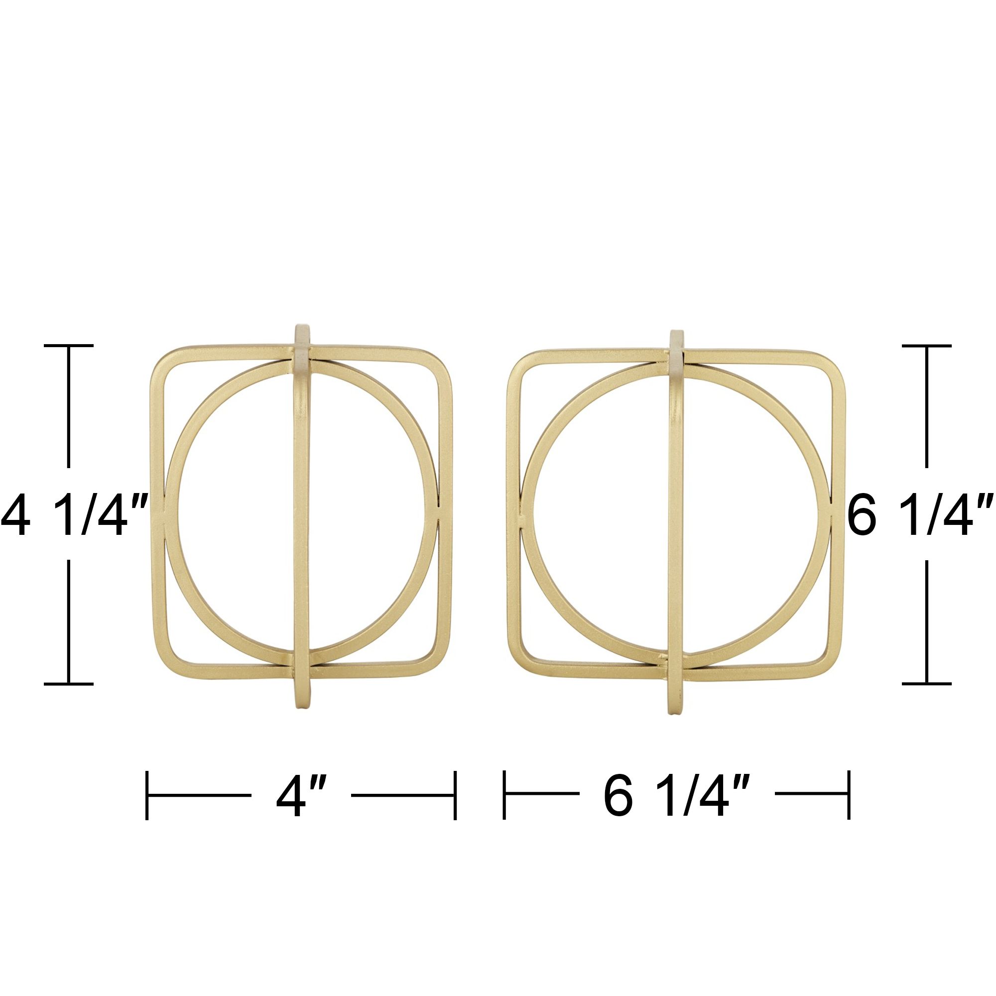 Suffolk Gold Metal Decorative Objects Set of 2 - #081W1 | Lamps Plus