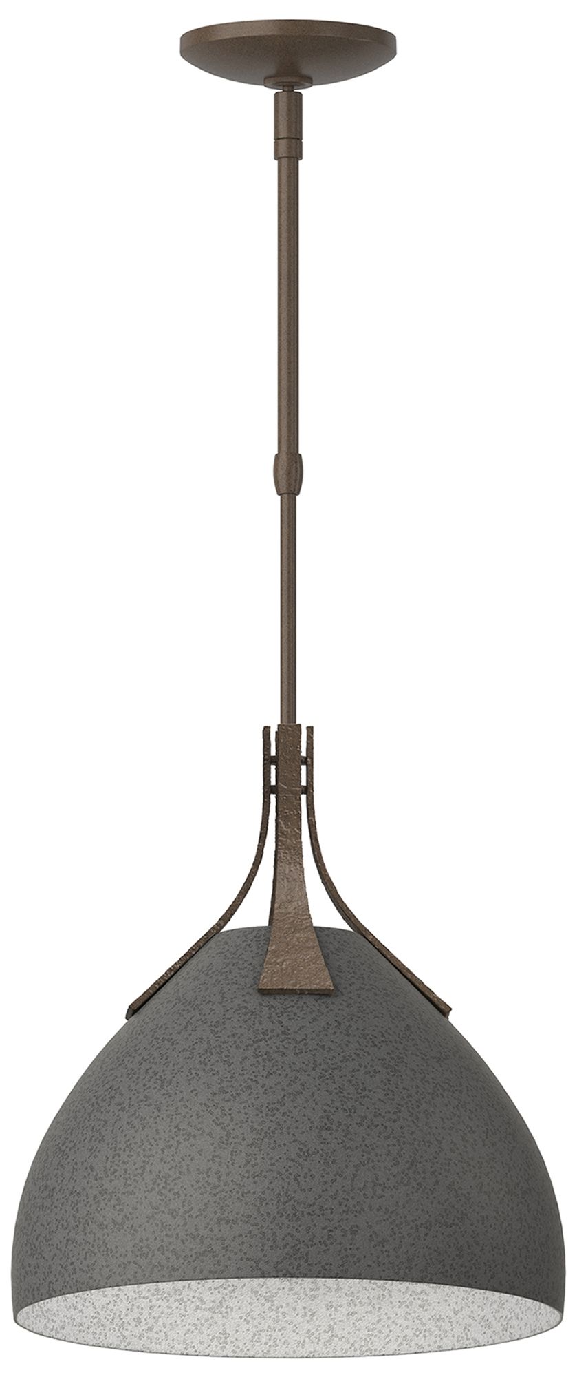Summit Pendant - Bronze Finish - Natural Iron Accents - Standard Height ...