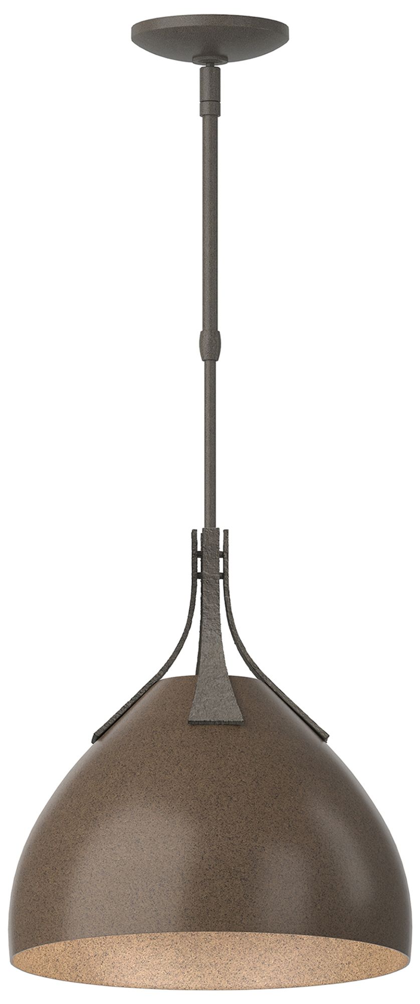 Summit Pendant - Dark Smoke Finish - Bronze Accents - Standard Height ...