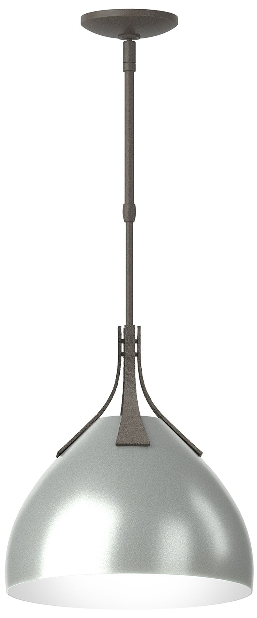 Summit Pendant - Dark Smoke Finish - Platinum Accents - Standard Height ...