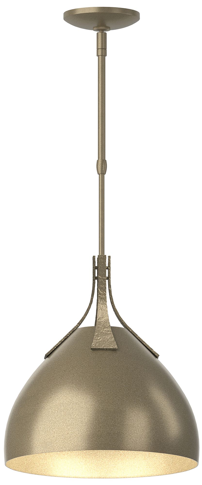 Summit Pendant - Soft Gold Finish - Soft Gold Accents - Standard Height ...