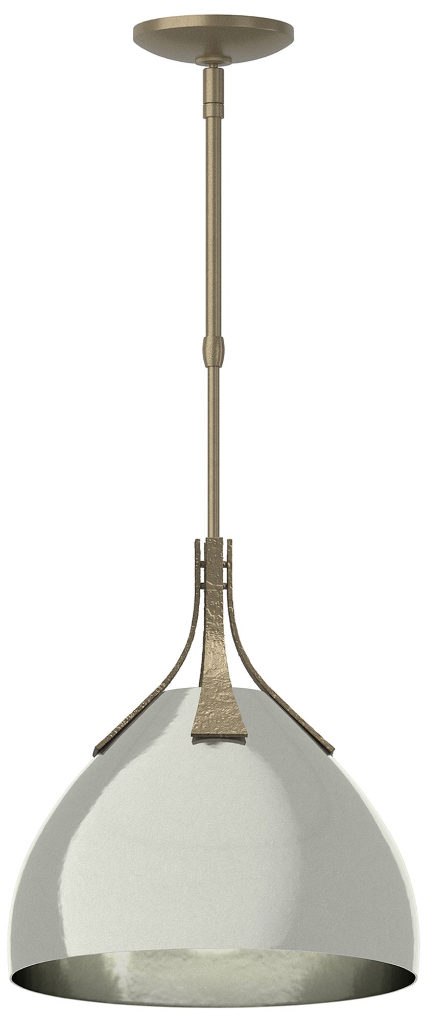 Summit Pendant - Soft Gold Finish - Sterling Accents - Standard Height ...