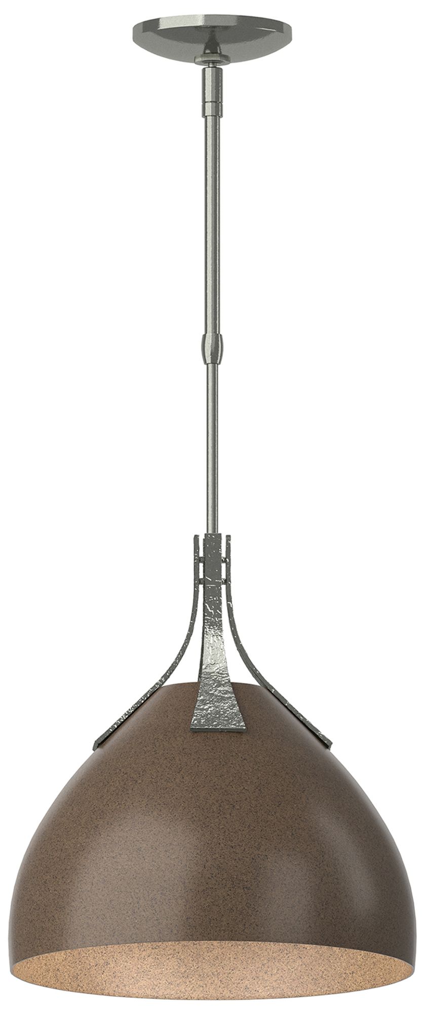 Summit Pendant - Sterling Finish - Bronze Accents - Standard Height ...