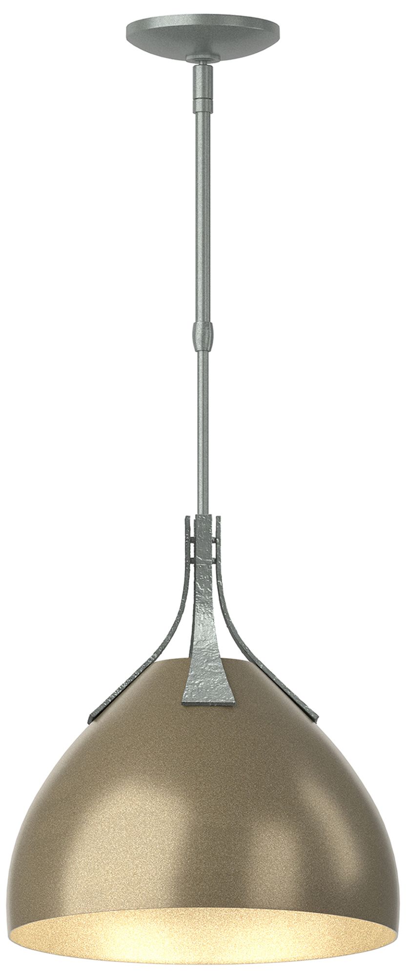 Summit Pendant - Vintage Platinum Finish - Gold Accents - Standard ...