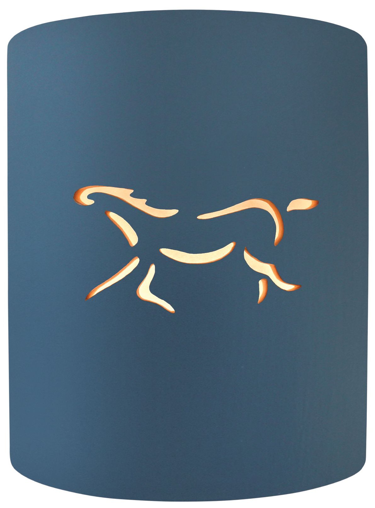 Sun Dagger 9.25"H Open Midnight Sky Small Cylinder Horse LED Wall Scon ...