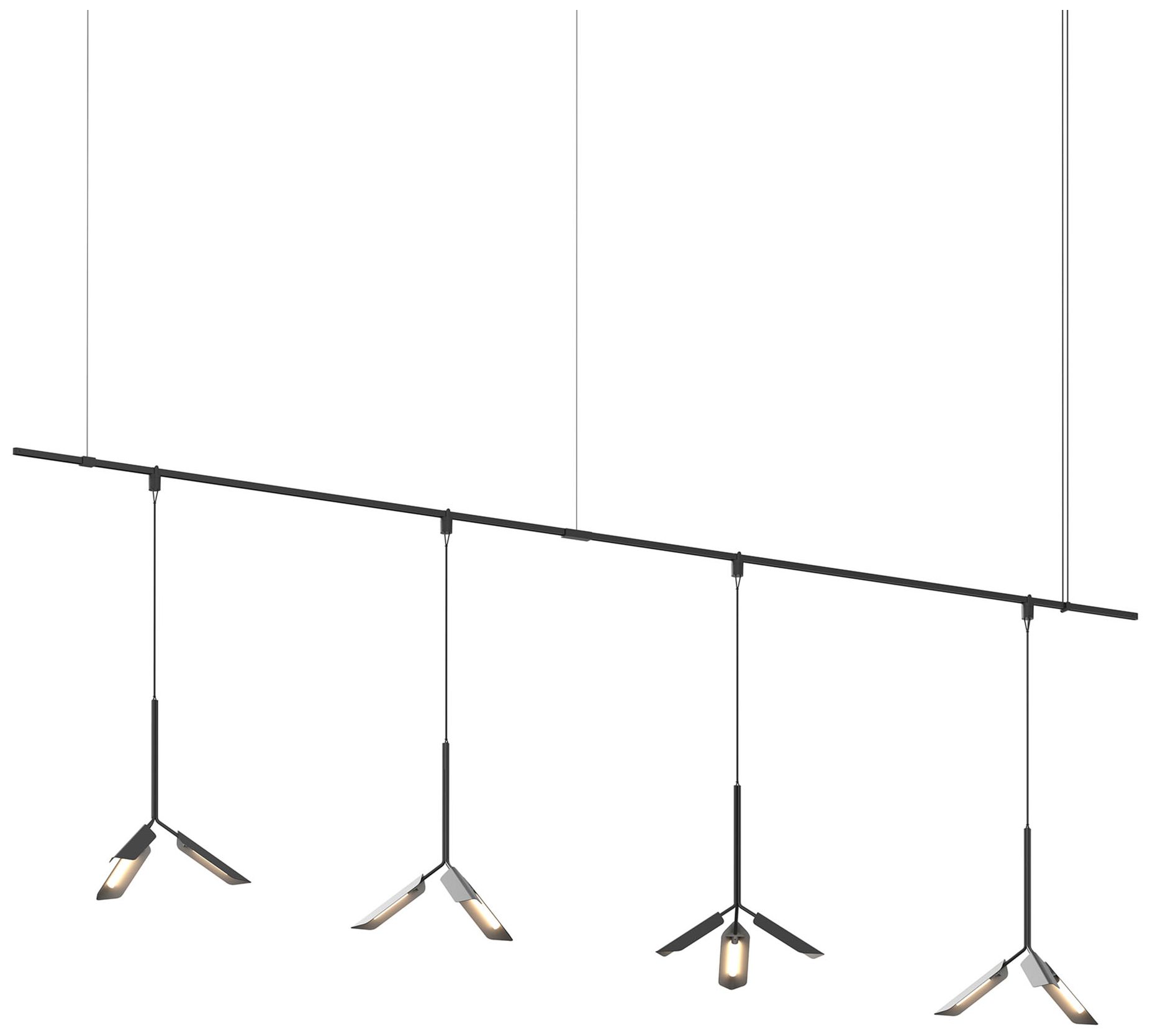 Suspenders 49" Wide Satin Black 1.Tier Linear Suspension - #557J8 ...