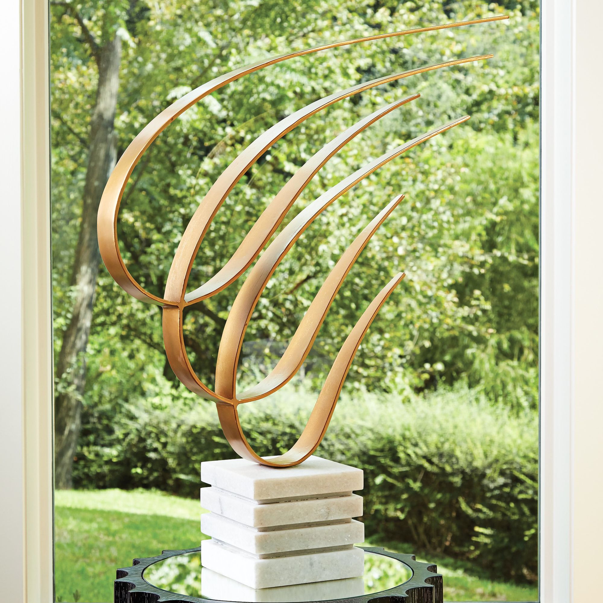 Saanvi 23 1/2" High Curved Rods Modern Sculpture by Utermost - #58P86 ...